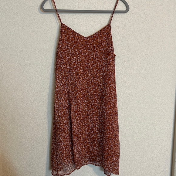 Mudd | Dresses | Mudd Burnt Orange Spaghetti Strap Floral Dress Medium ...